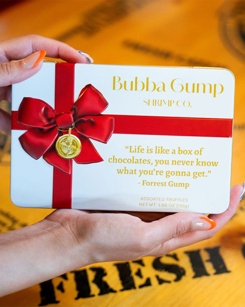Bubba Gump | Box of Chocolates | Ribbon Tin – Landry's Inc.