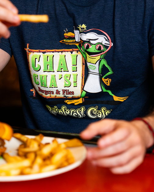 Rainforest Cafe | Burger & Flies | Adult Tee – Landry's Inc.
