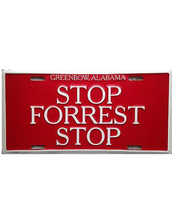 Bubba Gump | Stop Forrest Stop | License Plate – Landry's Inc.